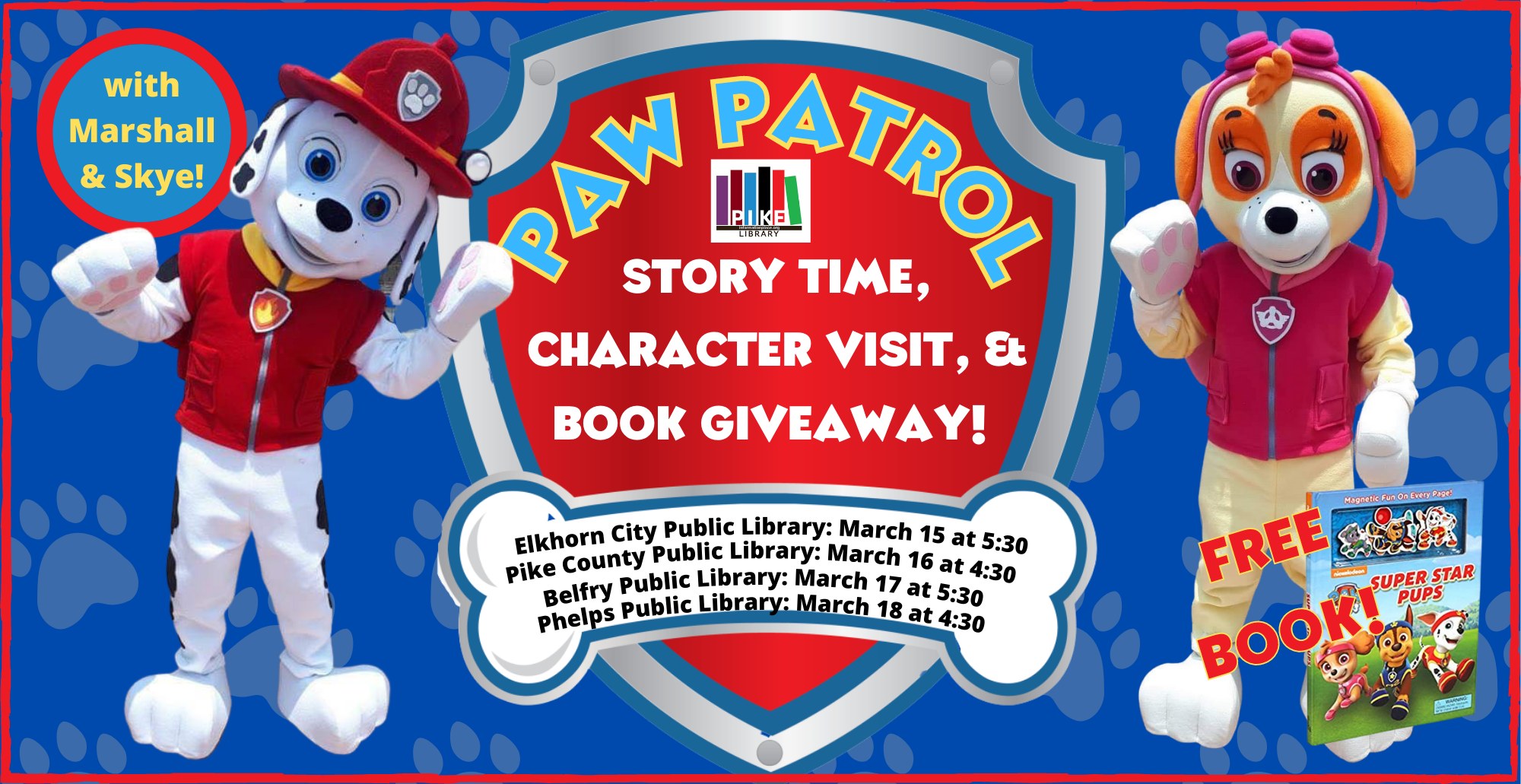 Paw Patrol Story Time - Visit Pikeville
