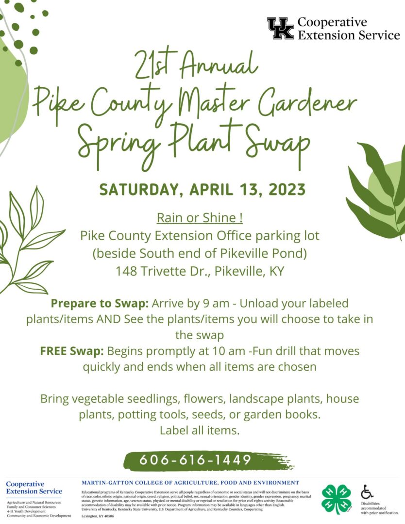 Spring Plant Swap - Visit Pikeville