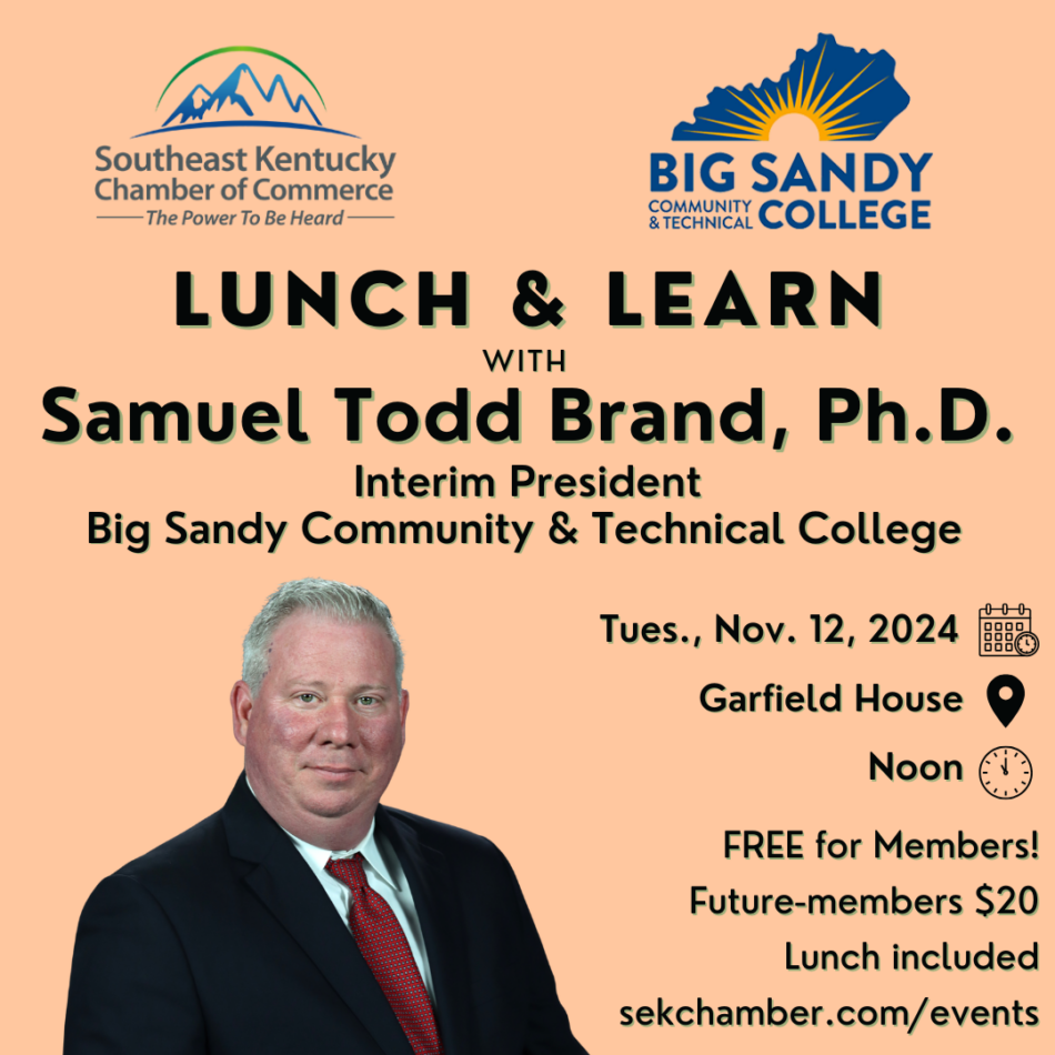Lunch & Learn with Samuel Todd Brand, Ph.D. - Visit Pikeville