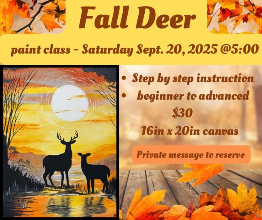 Fall Deer Paint Class - Visit Pikeville