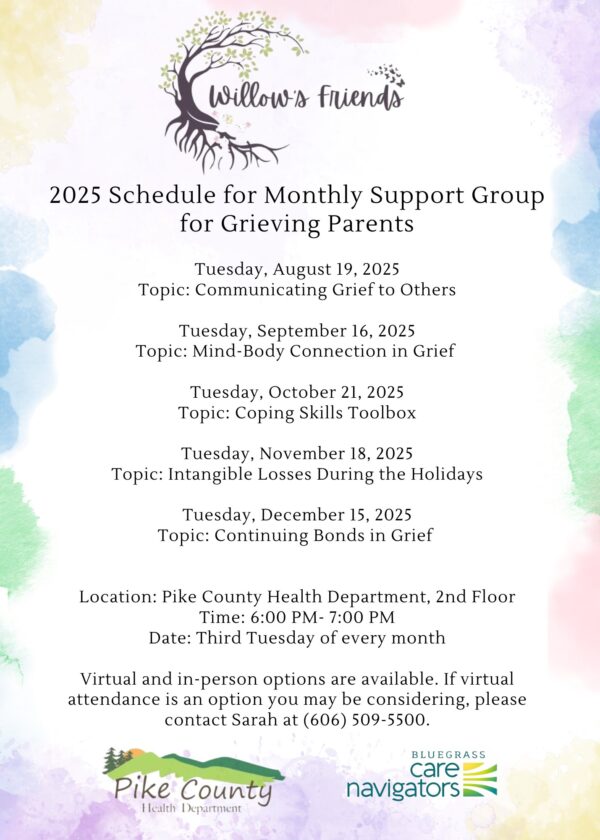 Monthly Support Group for Grieving Parents - Visit Pikeville